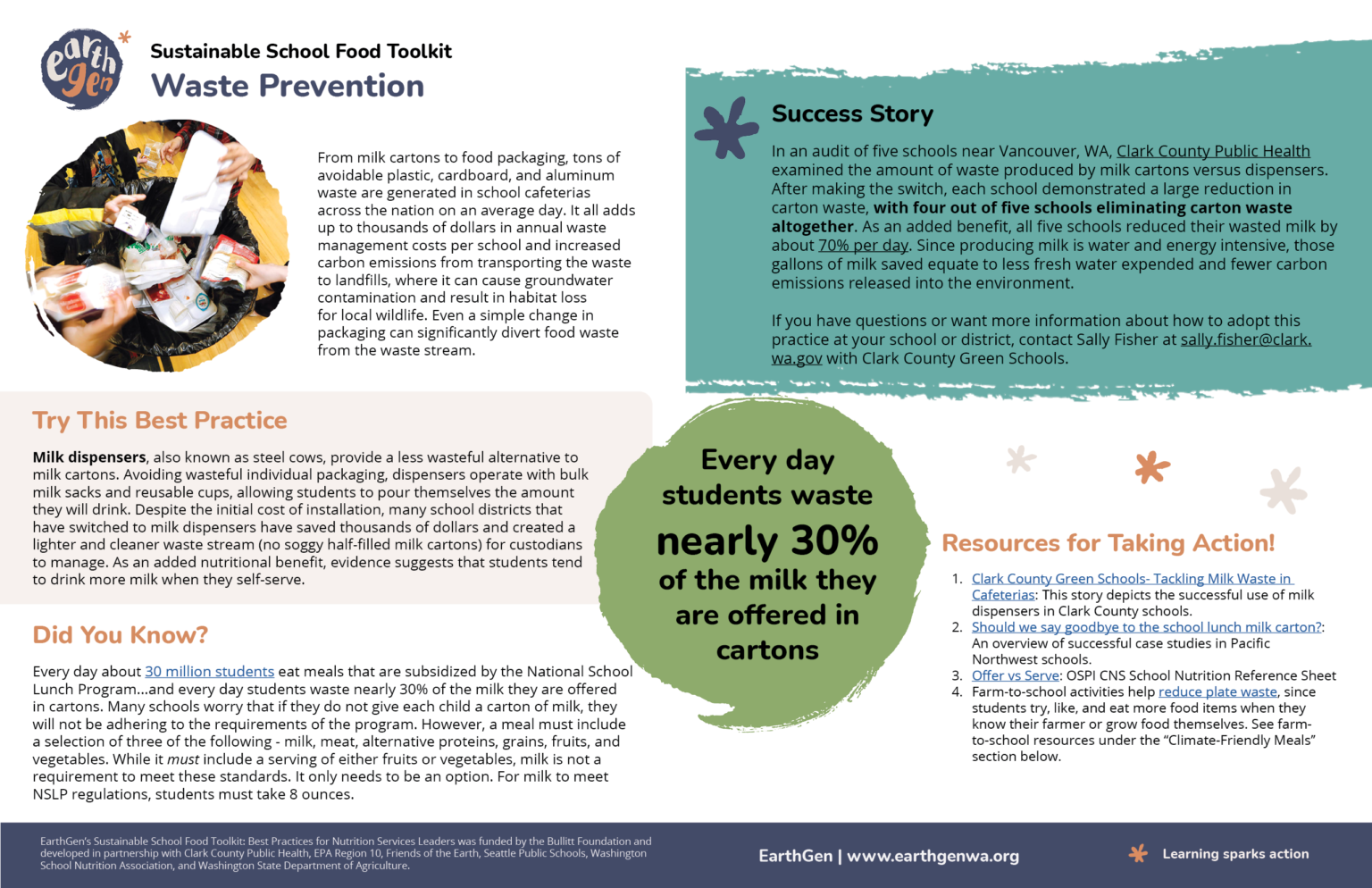 Sustainable School Food Toolkit Aims to Reduce Impact – EarthGen